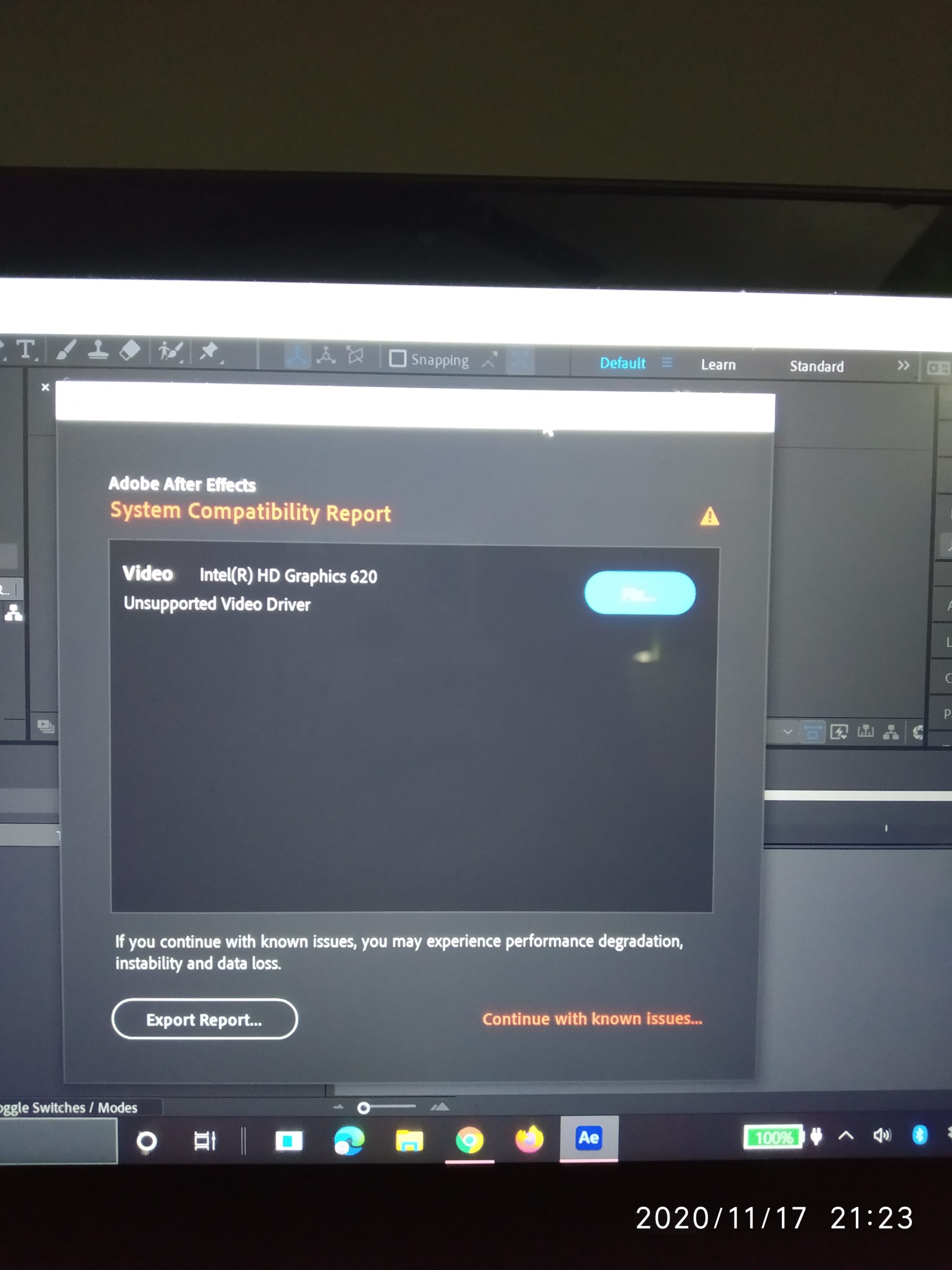 System Compatibility Report - Creative COW